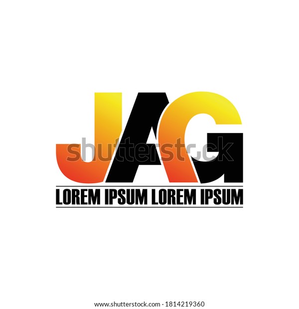 Jag Letter Monogram Logo Design Vector Stock Vector (Royalty Free ...