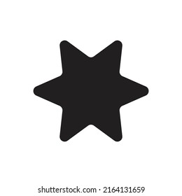 Jagged Star Icon 6 Full Black Stock Vector (Royalty Free) 2164131659 ...