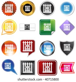 Jail Prisoner Icon Set Isolated On Stock Vector (Royalty Free) 40715800 ...
