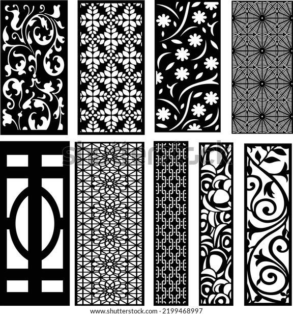 Jali Design Graphic Cncrouter Geometric Laser Stock Vector (Royalty ...