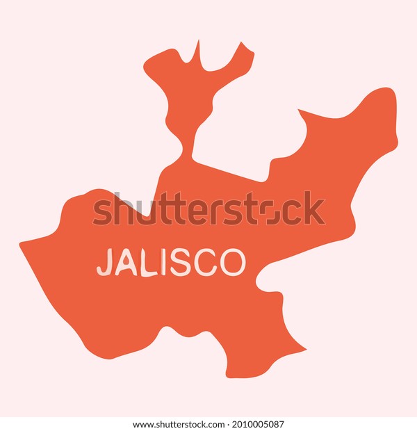 Jalisco State Map Vector Art Stock Vector (Royalty Free) 2010005087 ...
