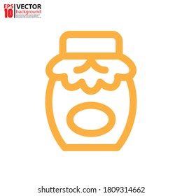 Jam Outline Icon Vector Food Icon Stock Vector (Royalty Free) 1809314662