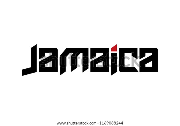 Jamaica Typography Design Vector Tshirt Poster Stock Vector (Royalty ...