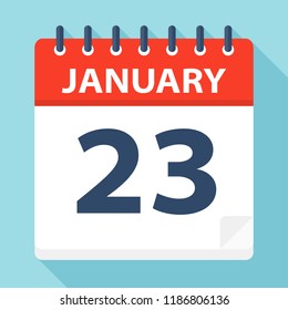 Wednesday 23 Calendar Icon Vector Illustration: vector de stock (libre ...
