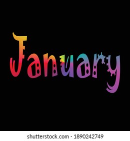 January Logo Design Vector Stock Stock Vector (Royalty Free) 1890242749 ...