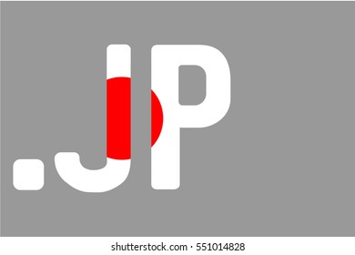 Visualization Japan Domain Name Extension Using Stock Vector (Royalty ...