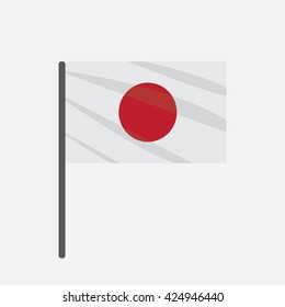 Japan Flag Icon Stock Vector (Royalty Free) 424946440 | Shutterstock