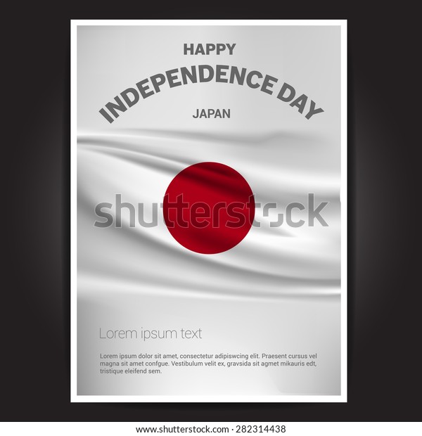 Japan Independence Day Poster Stock Vector (Royalty Free) 282314438 ...