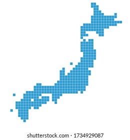 Japan Map Dot Blue Icon: เวกเตอร์สต็อก (ปลอดค่าลิขสิทธิ์) 1734929087 ...