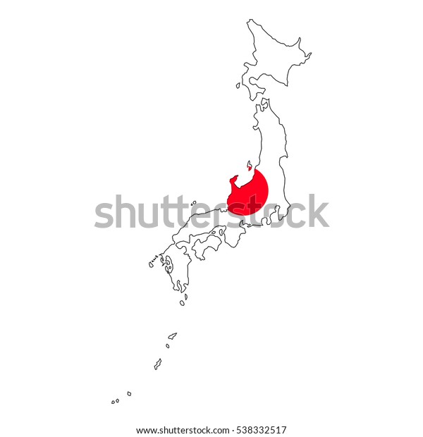 Japan Map Flag White Background Stock Vector (Royalty Free) 538332517 ...