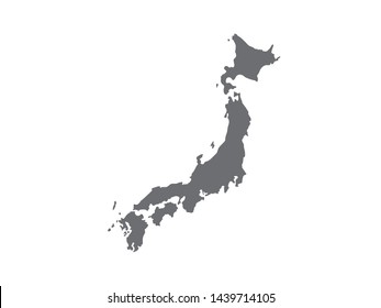 Map Japan High Resolution Detailed Vector Stock Vector (Royalty Free ...