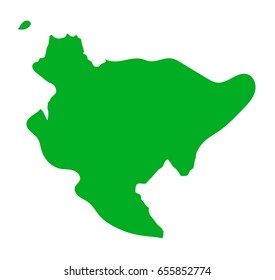 Japan Map Saga Prefecture Stock Vector (Royalty Free) 655852774 ...