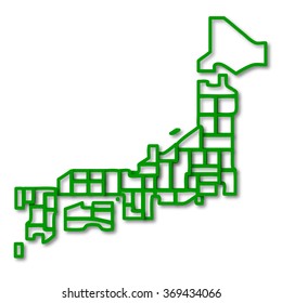 Japan Map Symbol Icon Stock Vector (Royalty Free) 369434066 | Shutterstock