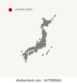 Japan Map Vector Art Template Stock Vector (Royalty Free) 1677830365 ...