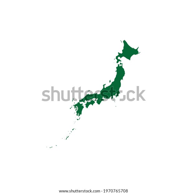 Japan Map Vector Japan Map Illustration 库存矢量图（免版税）1970765708 | Shutterstock