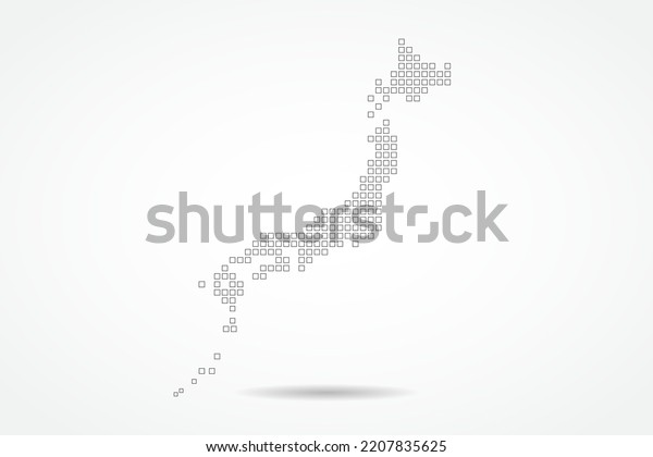 Japan Map World Map Vector Template Stock Vector (Royalty Free ...