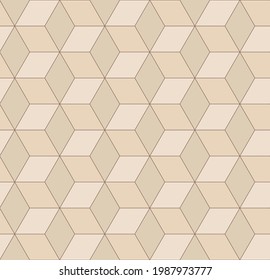 Japanese Beige Hexagon Cube Vector Seamless Stock Vector (Royalty Free) 1987973777 | Shutterstock