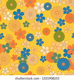 Japanese Colorful Flower Pattern Stock Vector (Royalty Free) 1331908253 ...