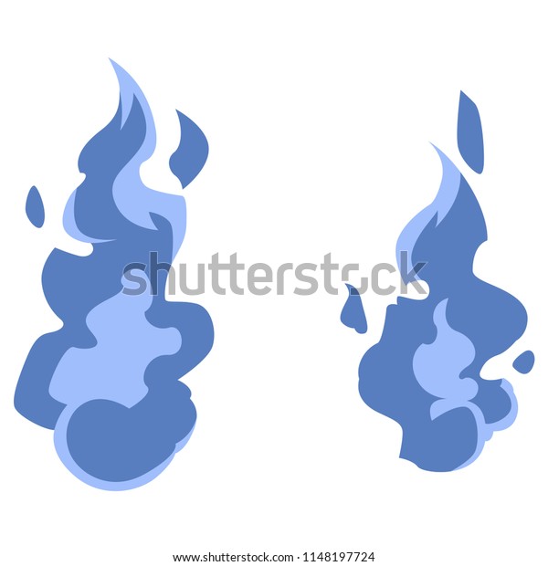 Japanese Fireball Blue Stock Vector (Royalty Free) 1148197724 ...