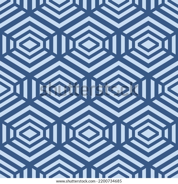 Japanese Hexagon Net Vector Seamless Pattern Stock Vector (Royalty Free ...