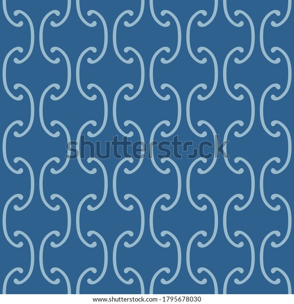 Japanese Interlocking Curve Vector Seamless Pattern Stock Vector ...