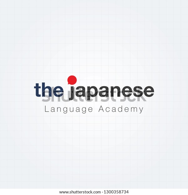 Japanese Language School Logo Design Concept Stock Vector (Royalty Free ...