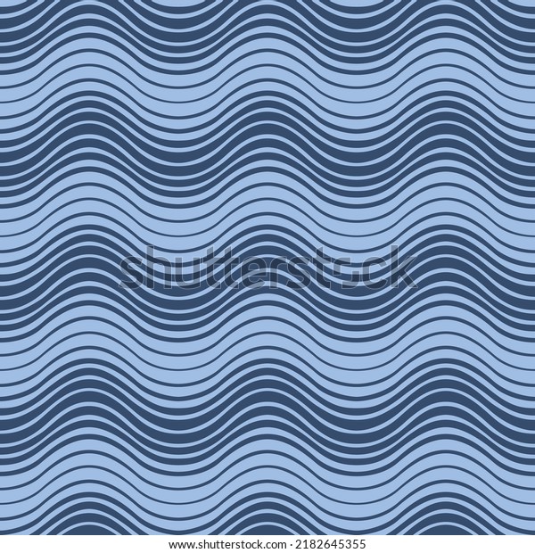 Japanese Ocean Wave Line Vector Seamless Stock Vector (Royalty Free ...