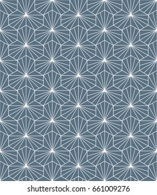 Japanese Pattern Seamless Blue Geometric Graphic Stock Vector (Royalty ...