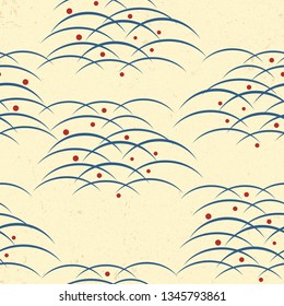 Japanese Pattern Vector Curve Seamless Background Stock Vector (Royalty ...