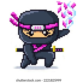 270 Ninja Pixel Art Images, Stock Photos & Vectors | Shutterstock