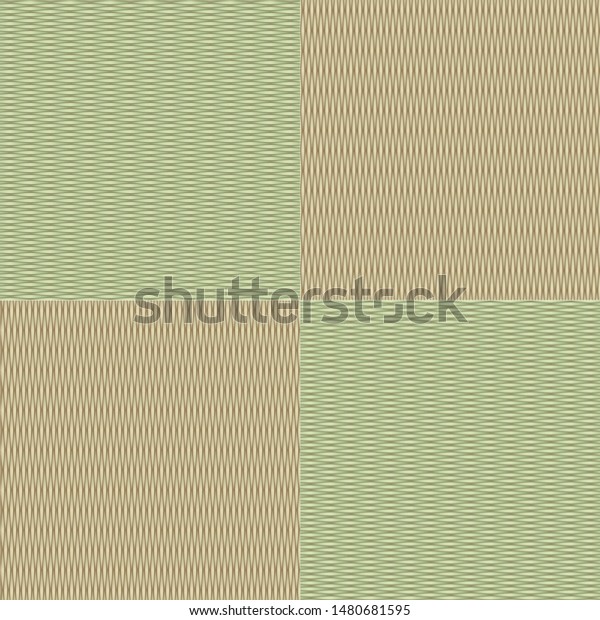 「Japanese Rug Tatami Pattern Vector Illustration」のベクター画像素材（ロイヤリティフリー ...