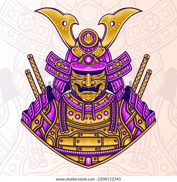 Japanese Samurai Armor Premium Vector Stock Vector (Royalty Free ...