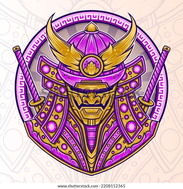 Japanese Samurai Robot Armor Premium Vector Stock Vector (Royalty Free ...