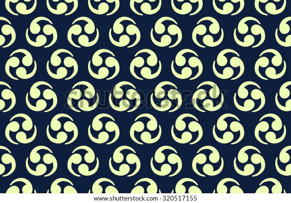 Japanese Seamless Tomoe Pattern Stock Vector Royalty Free 320517155