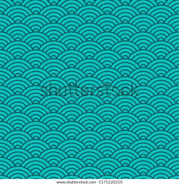 Japanese Seamless Wave Pattern Traditional Chinese Stock Vector ...