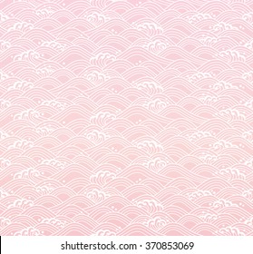 Japanese Seamless Waves Stock Vector (Royalty Free) 370853069 ...