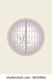1,244 Japanese Round Window Images, Stock Photos & Vectors | Shutterstock