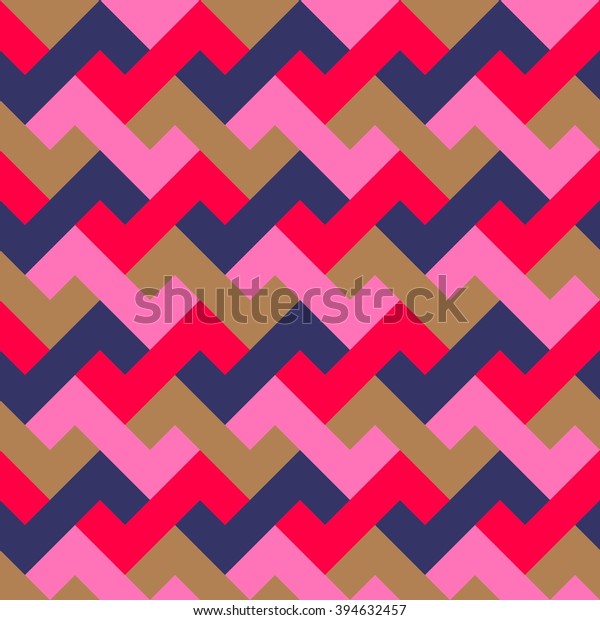 Japanese Style Abstract Geometric Pattern Interlocking Stock Vector ...