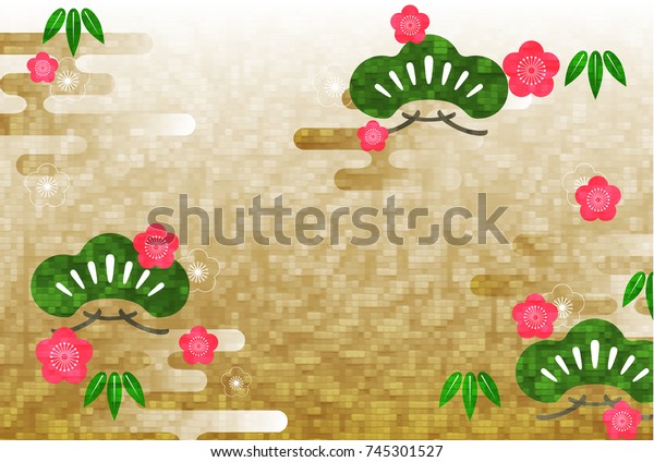 Japanese Style Background Image Stock Vector (Royalty Free) 745301527 ...