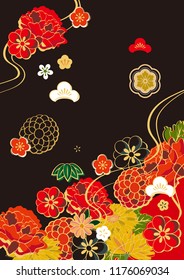 Japanese Japanese Style Gold Pattern Stock Vector (Royalty Free ...