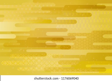 Japanese Japanese Style Gold Pattern Stock Vector (Royalty Free ...