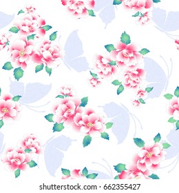 Japanese Style Peony Pattern Stok Vektör (Telifsiz) 662355427 ...