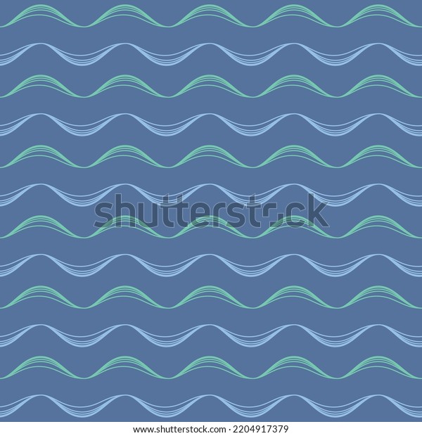 Japanese Swirl Wave Line Vector Seamless Stock Vector (Royalty Free ...
