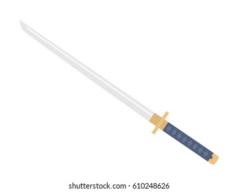 Japanese Samurai Sword Icon Vector Illustration: Vector có sẵn (miễn ...