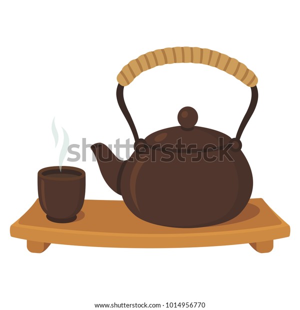Japanese Tea Ceremony Drawing Set Ceramic : image vectorielle de stock ...