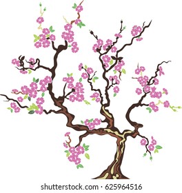 Japanese Tree Stock Vector (Royalty Free) 625964516