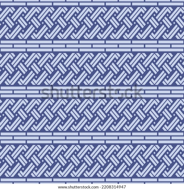 Japanese Zigzag Overlap Weave Vector Seamless Stock Vector (Royalty ...