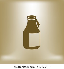 Jar Flat Icon Vector Illustration Stock Vector (Royalty Free) 619155878