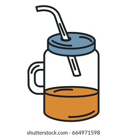 Jar Juice Fruit Stock Vector (Royalty Free) 664971598 | Shutterstock