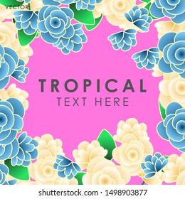 Jasmine Flower Frame Vector Illustration Design: เวกเตอร์สต็อก (ปลอดค่า ...